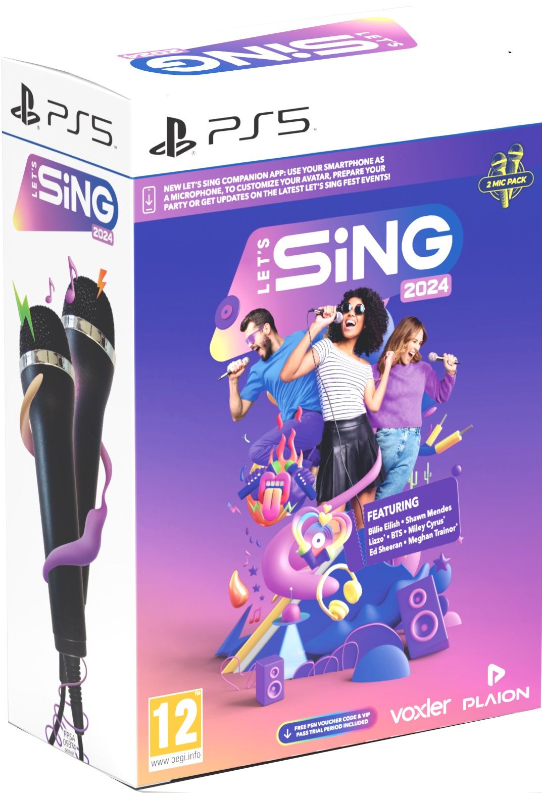 Let's Sing 2024 + 2 Microphones Bundle (PS5) | Ozone.bg