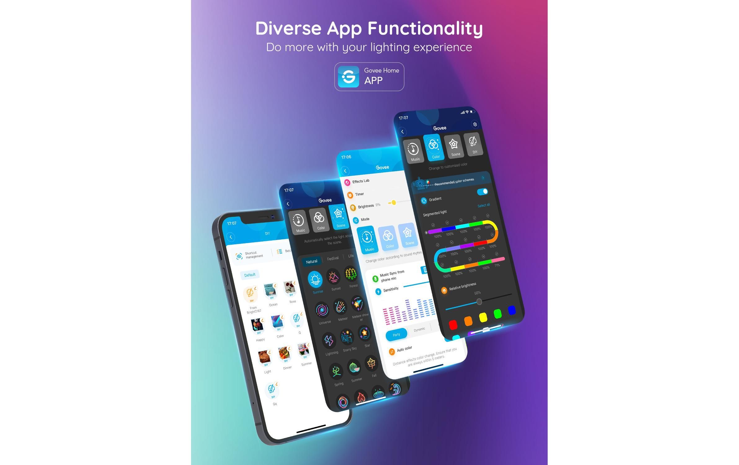 LED лента Govee - Neon Rope Light 2, 3 m, многоцветна | Ozone.bg