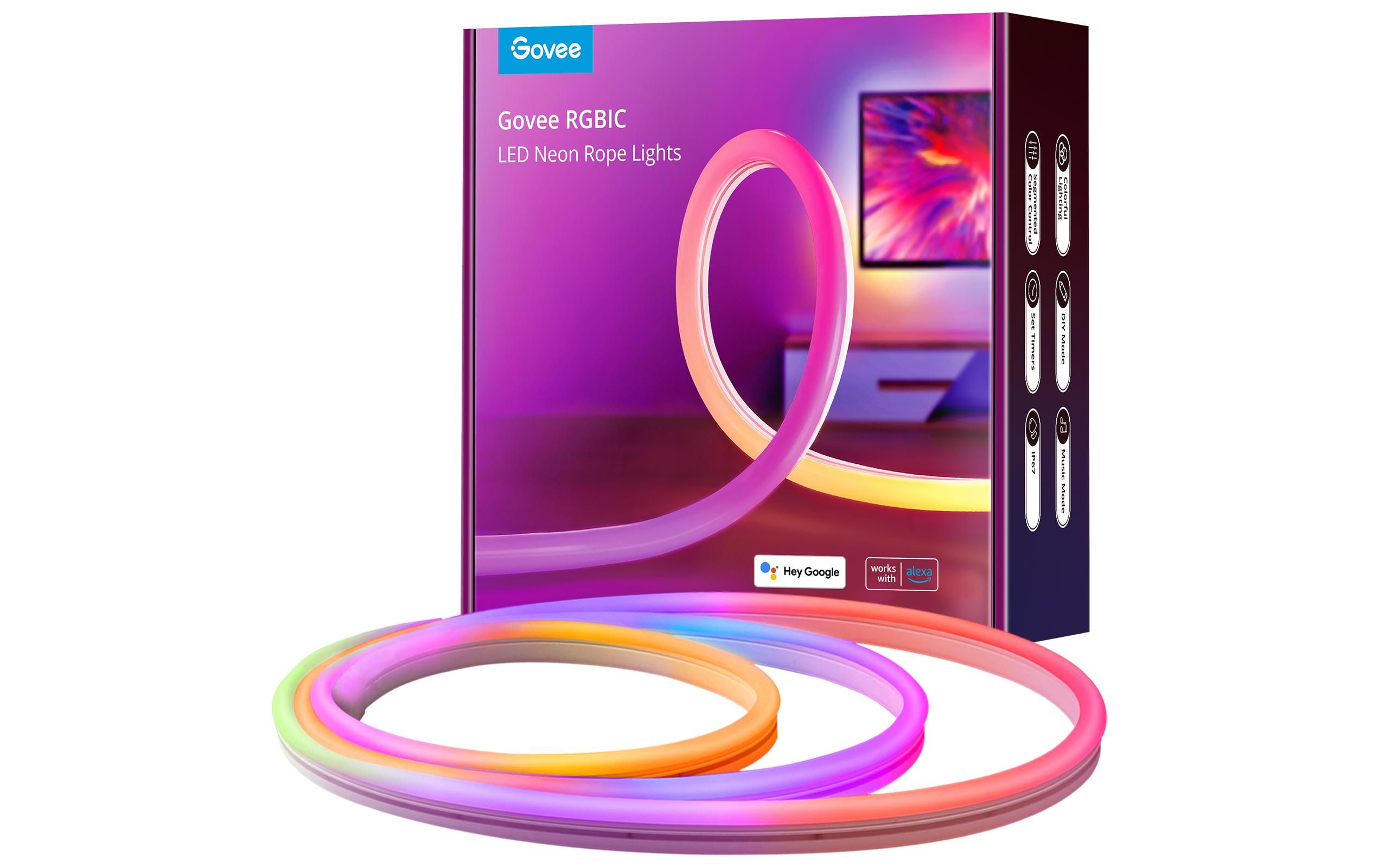 LED лента Govee - Neon Rope Light 2, 3 m, многоцветна | Ozone.bg
