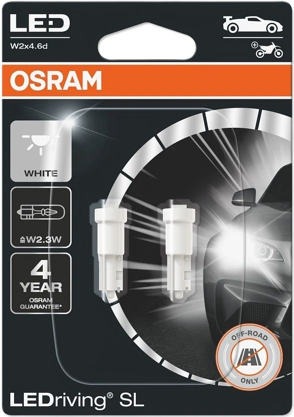 LED Автомобилни крушки Osram - LEDriving, SL, W2.3W (T5), 0.25W, 2 броя ...