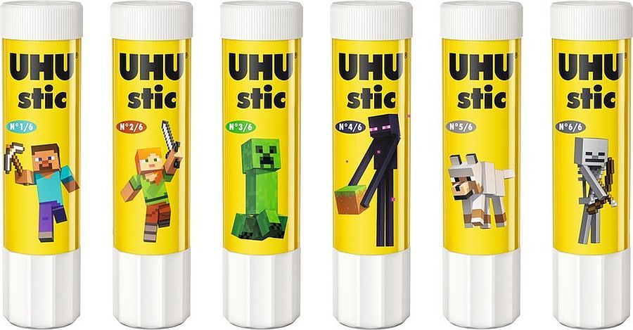 Лепило стик Uhu - Minecraft, 8 g, асортимент | Ozone.bg