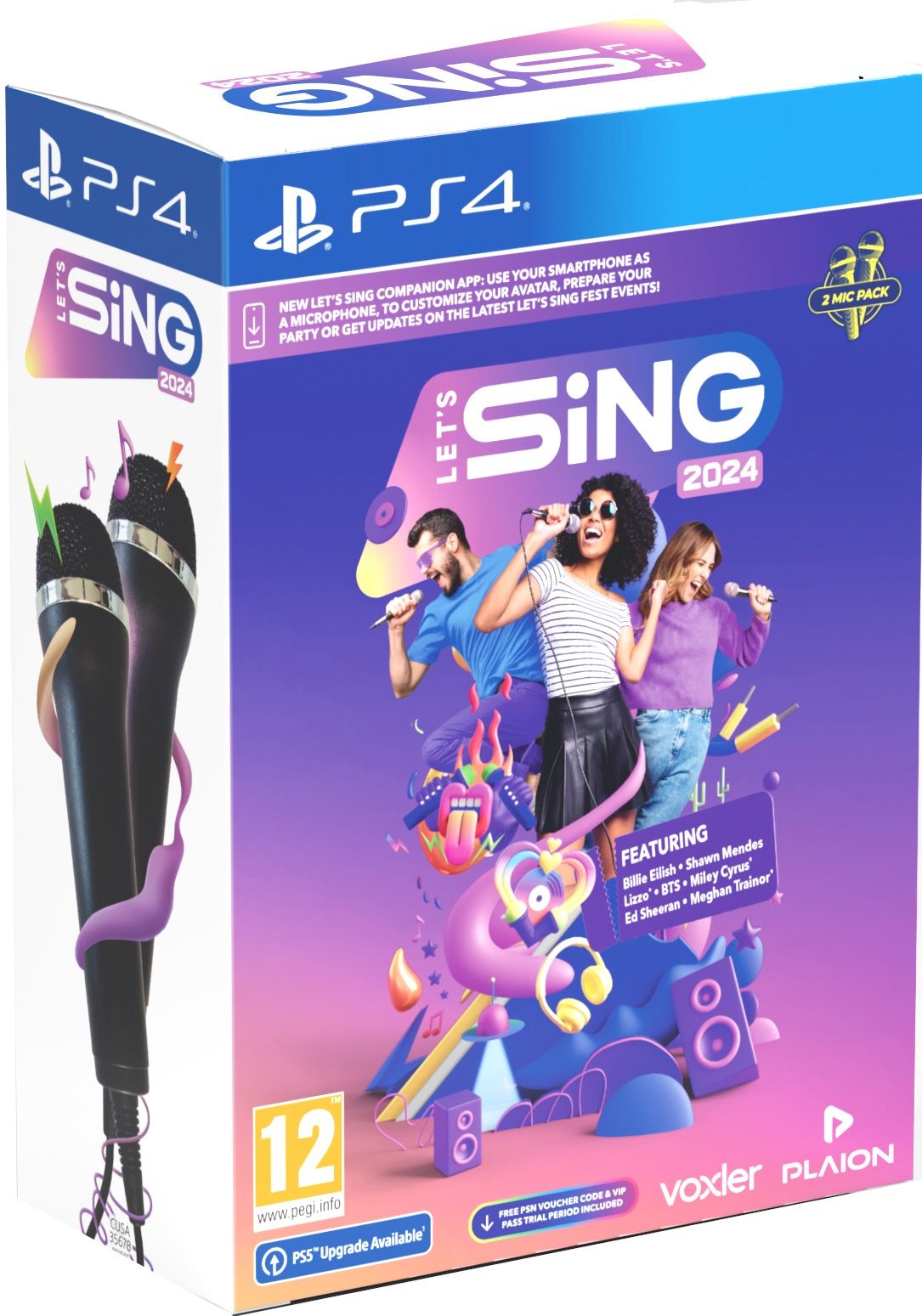 Let's Sing 2024 + 2 Microphones Bundle (PS4) | Ozone.bg