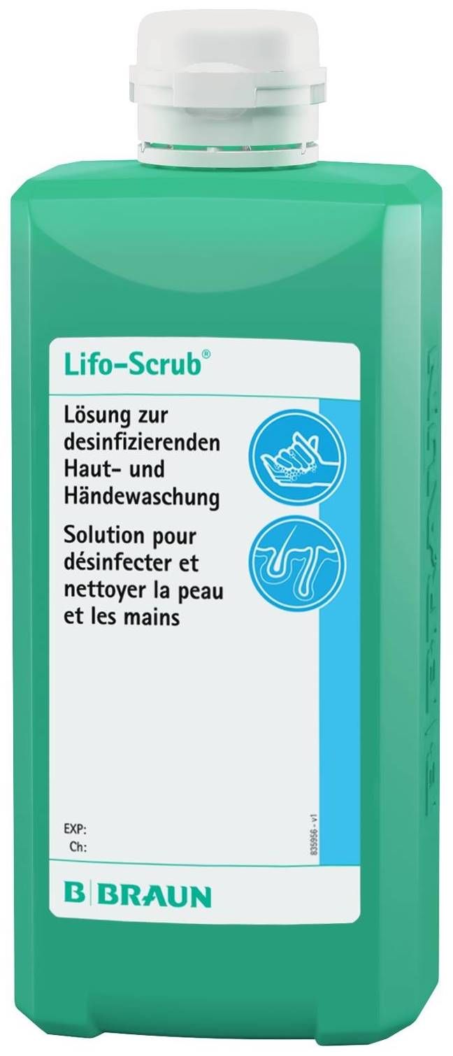 Lifo-Scrub Дезинфектант за ръце чрез измиване, 1000 ml, B. Braun | Ozone.bg