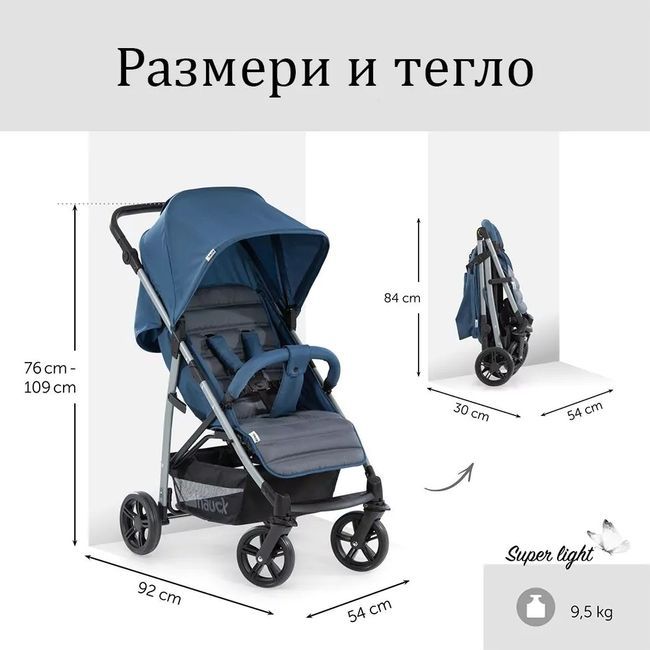 Hauck Kоличка hauck Rapid 4 denim/grey | Добра цена | Ozone.bg