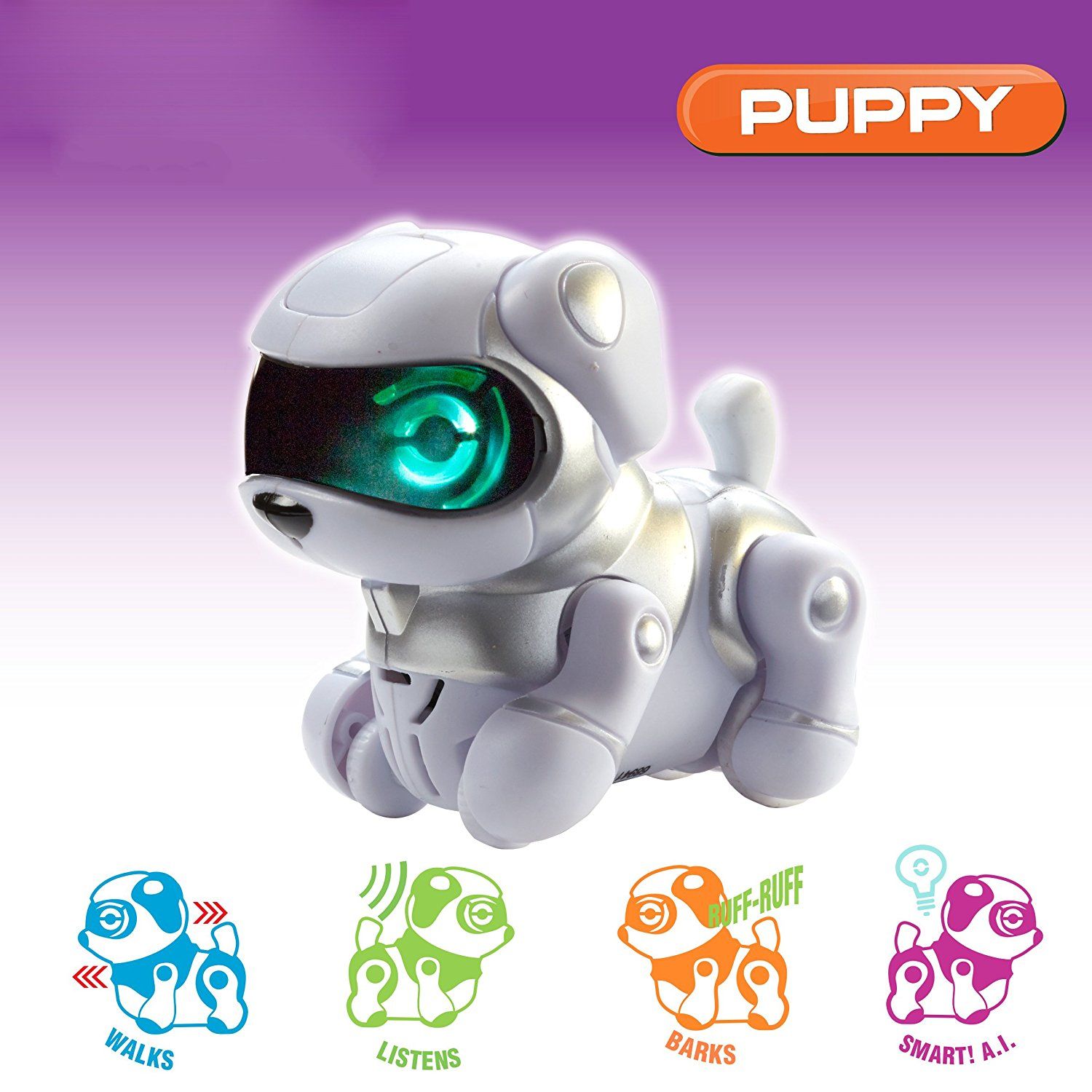 Интерактивна играчка Manley TEKSTA Micro Pets - Робот, Куче | Отлична ...