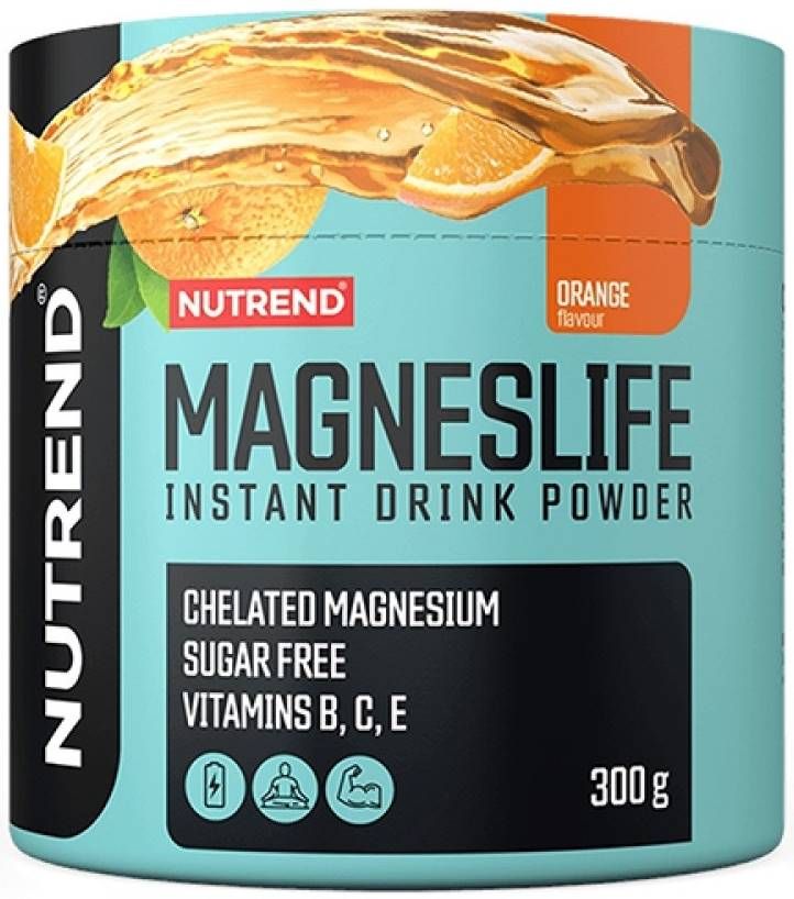 Magneslife Instant Drink Powder, портокал, 300 g, Nutrend | Ozone.bg