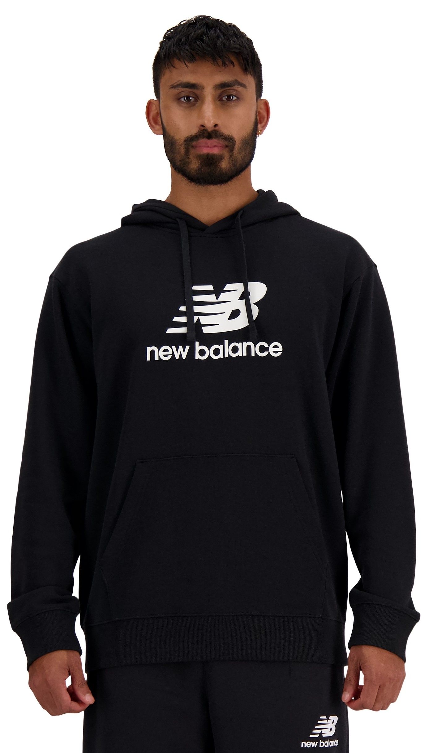 Мъжки суитшърт New Balance - Stacked Logo , черен | Ozone.bg