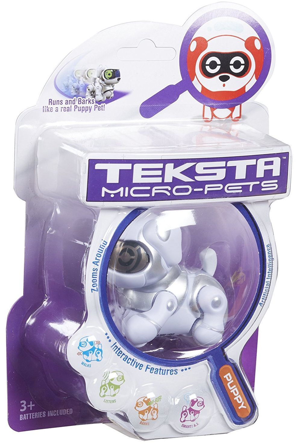 Интерактивна играчка Manley TEKSTA Micro Pets - Робот, Куче | Отлична ...