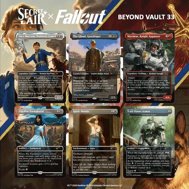 Magic the Gathering: Secret Lair x Fallout: Beyond Vault 33 (Non-Foil ...