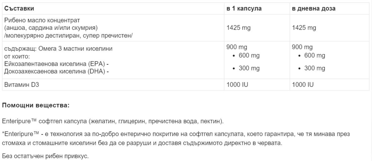 RX Omega-3 with Vitamin D3, 150 капсули, Natural Factors | Ozone.bg
