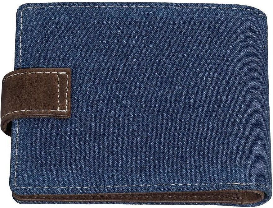 Мъжки портфейл Zippo - Denim, Bi-Fold , RFID защита, Push бутон, деним ...