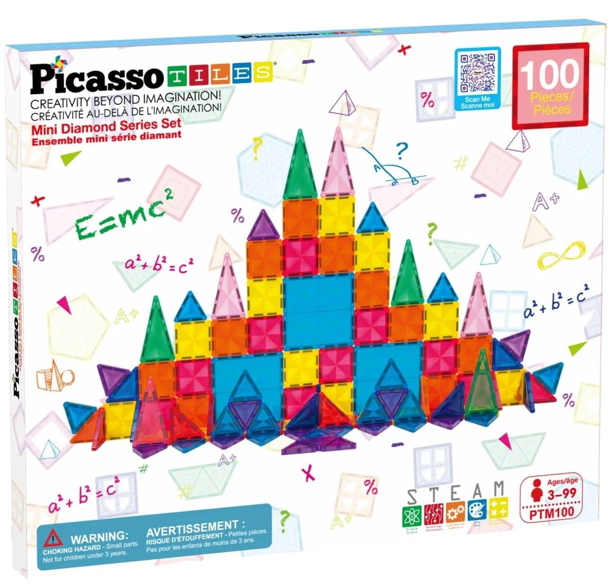 Mагнитен конструктор Picasso Tiles - 100 части | Отлична цена | Ozone.bg