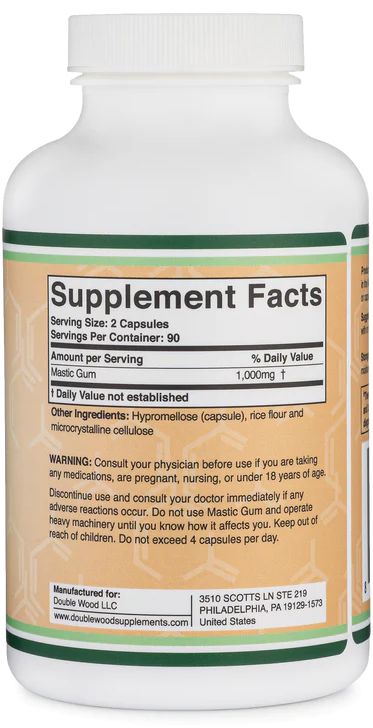 Mastic Gum, 180 капсули, Double Wood | Ozone.bg