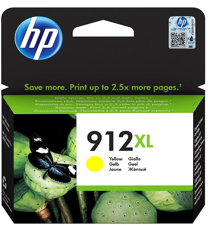 Мастилница HP - 912XL, за OfficeJet 801x/Pro802x, жълта | Ozone.bg