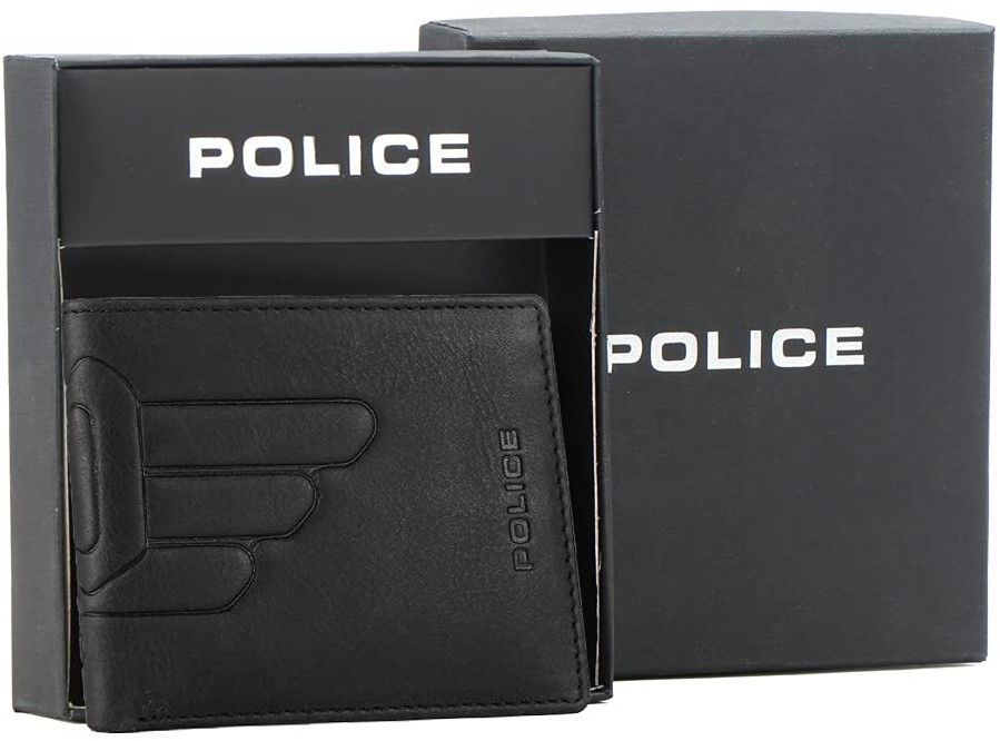 Мъжки портфейл Police - Exhaust Slim, черен | Ozone.bg