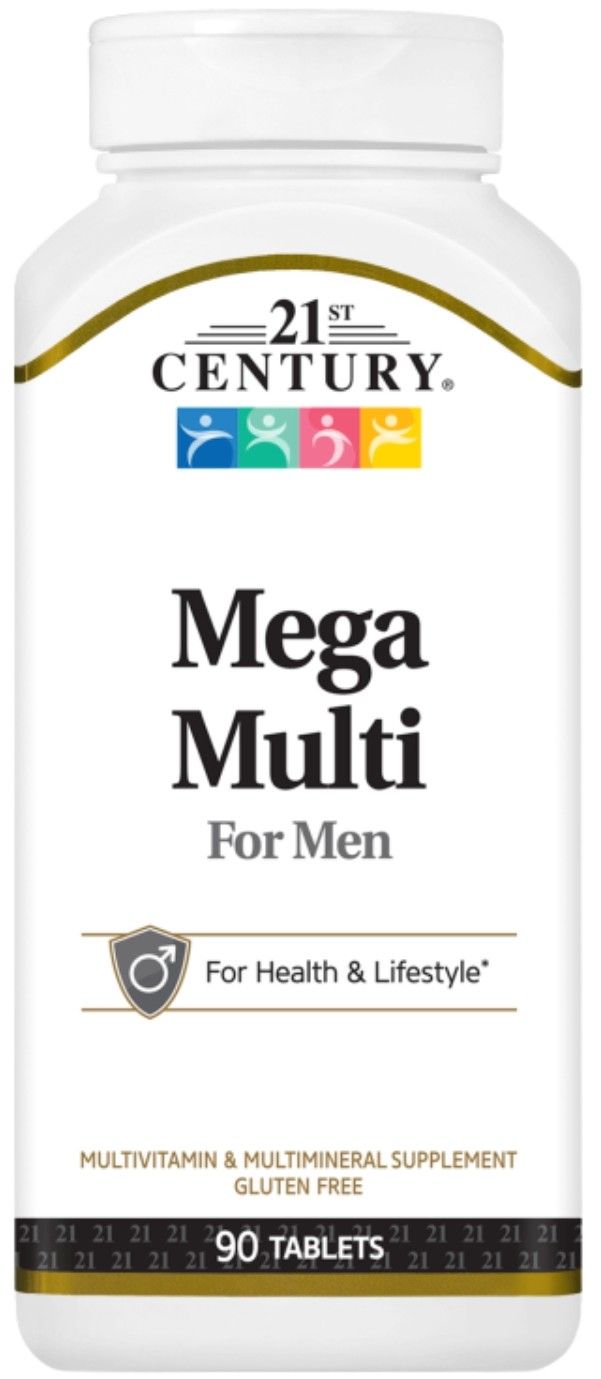 Mega Multi for Men, 90 таблетки, 21st Century | Ozone.bg