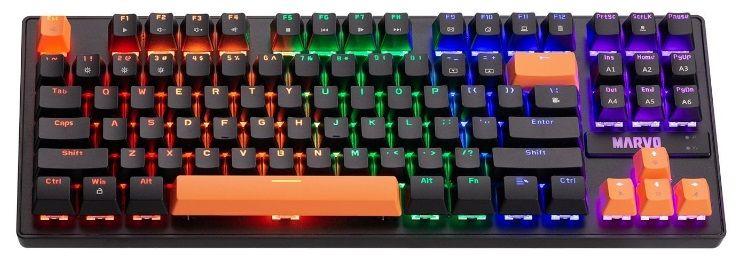 Механична клавиатура Marvo - KG901C TKL, Jixian Blue, черна | Ozone.bg