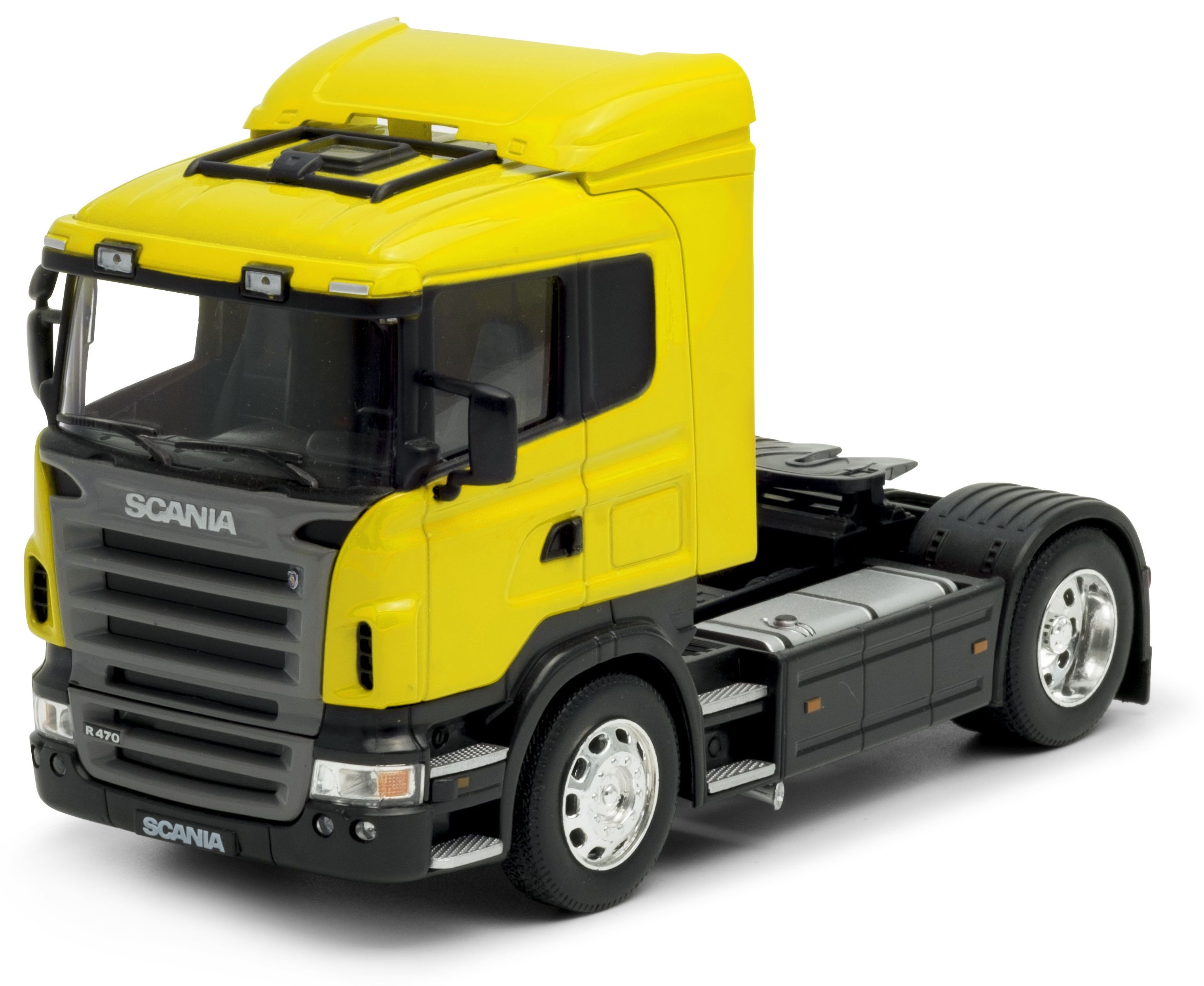 Метална играчка Welly - Влекач SCANIA R470, жълт, 1:32 | Отлична цена ...