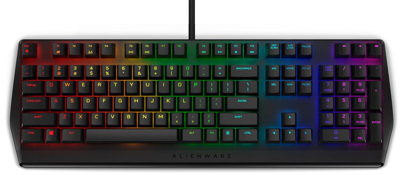 Механична клавиатура Alienware - AW410K, Cherry MX, RGB, черна | Ozone.bg