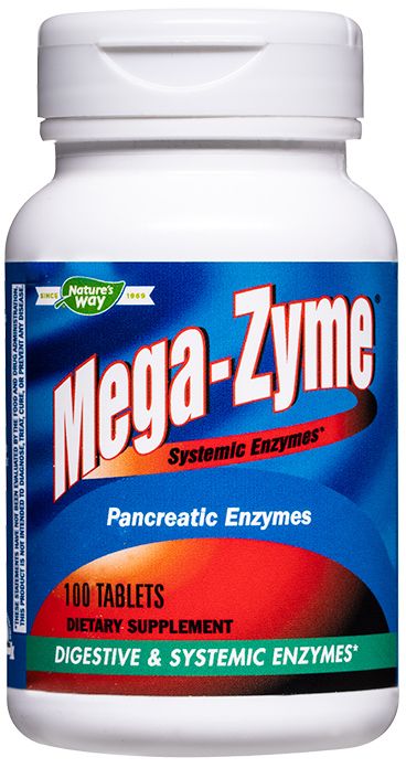 Mega-Zyme Pancreatic Enzymes, 100 таблетки, Nature's Way | Ozone.bg