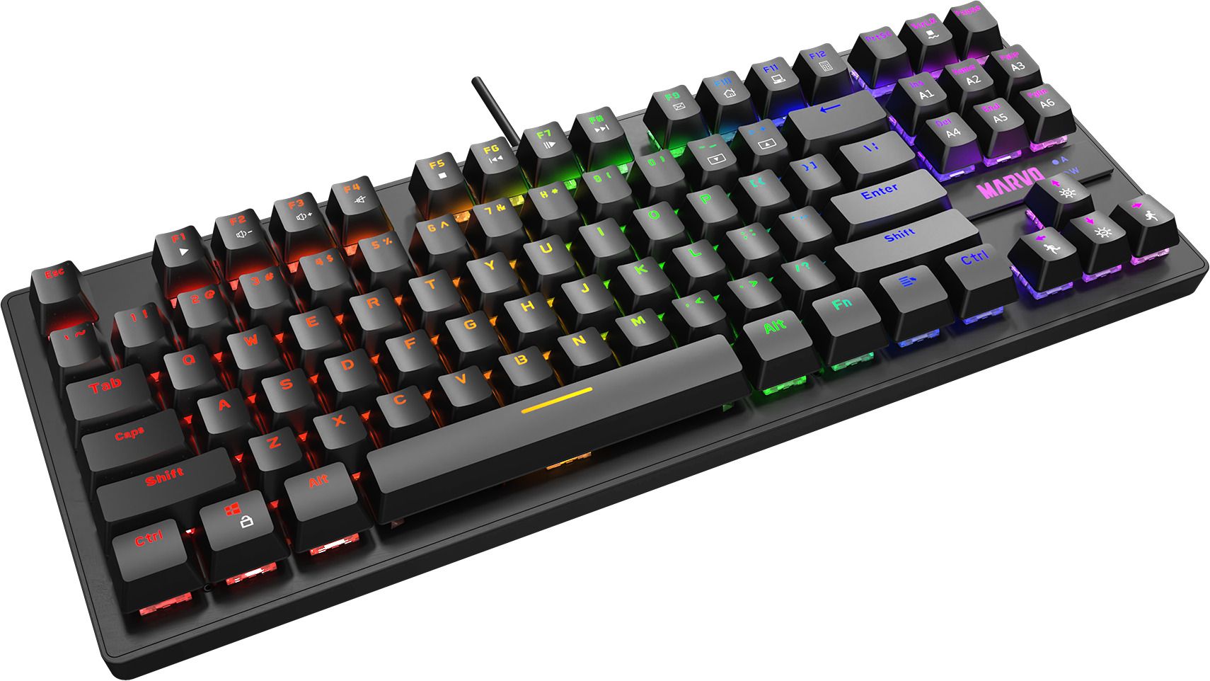 Механична клавиатура Marvo - KG901, Blue Switches, черна | Ozone.bg