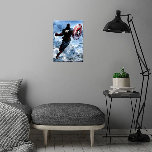 Метален постер Displate - Marvel: Captain America | Ozone.bg