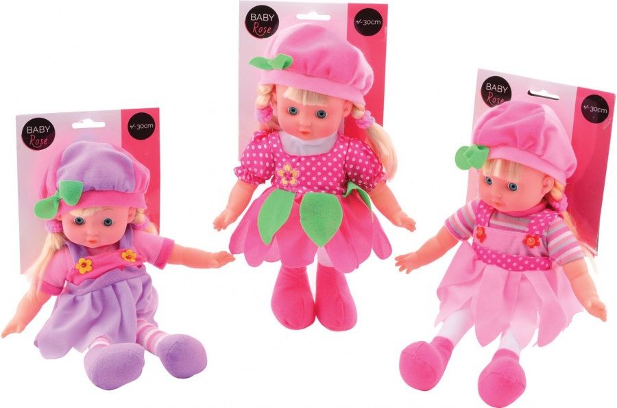 Мека кукла Johntoy - Baby Rose, 30 cm, асортимент | Отлична цена | Ozone.bg
