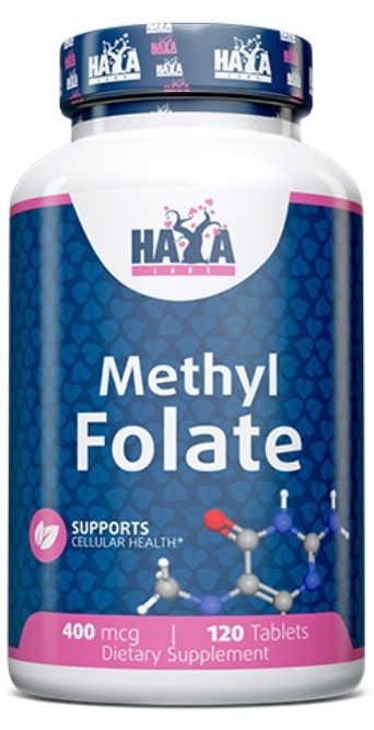Methyl Folate, 400 mсg, 120 таблетки, Haya Labs | Ozone.bg