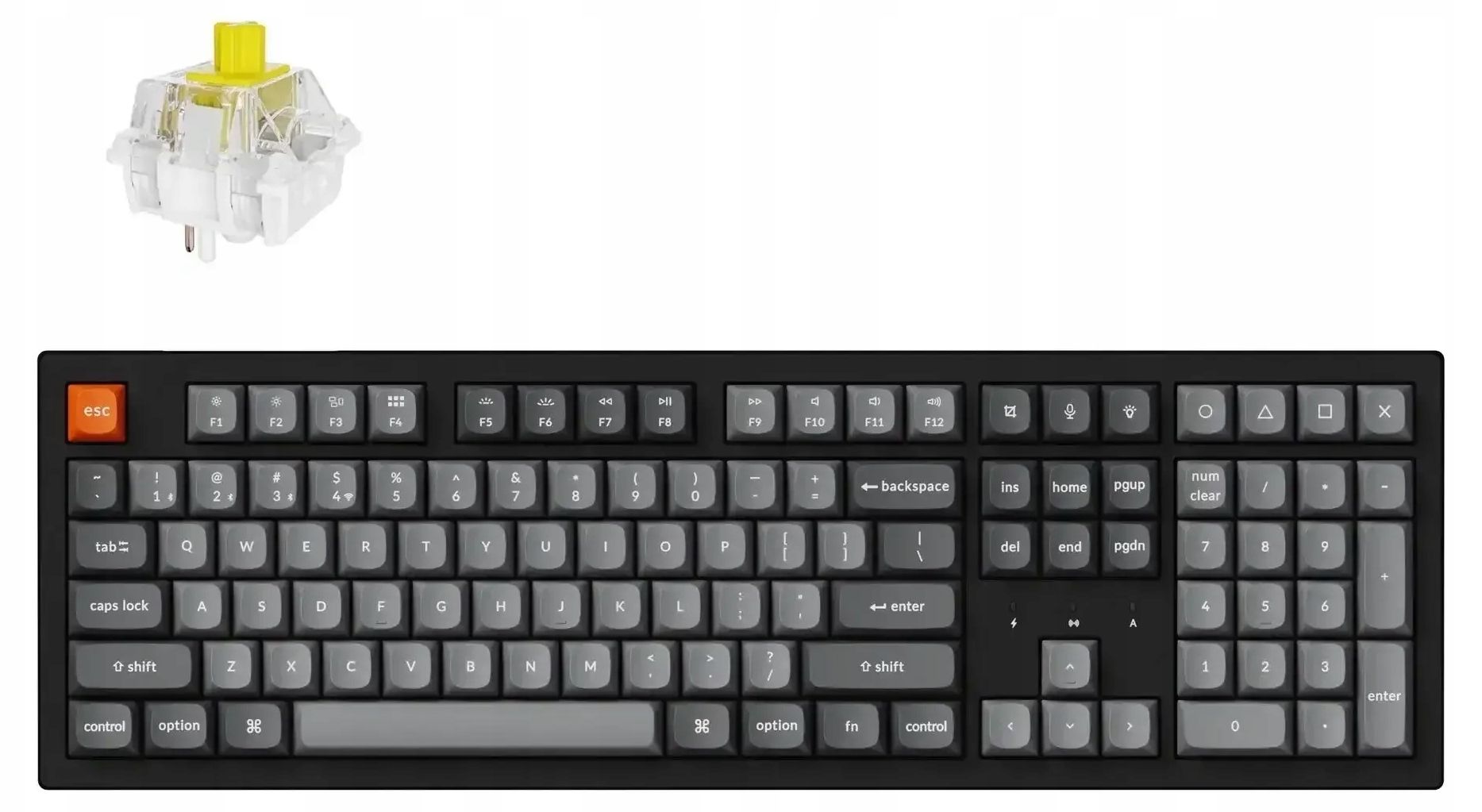 Механична клавиатура Keychron - K10 Max, безжична, Keychron Super Brown ...