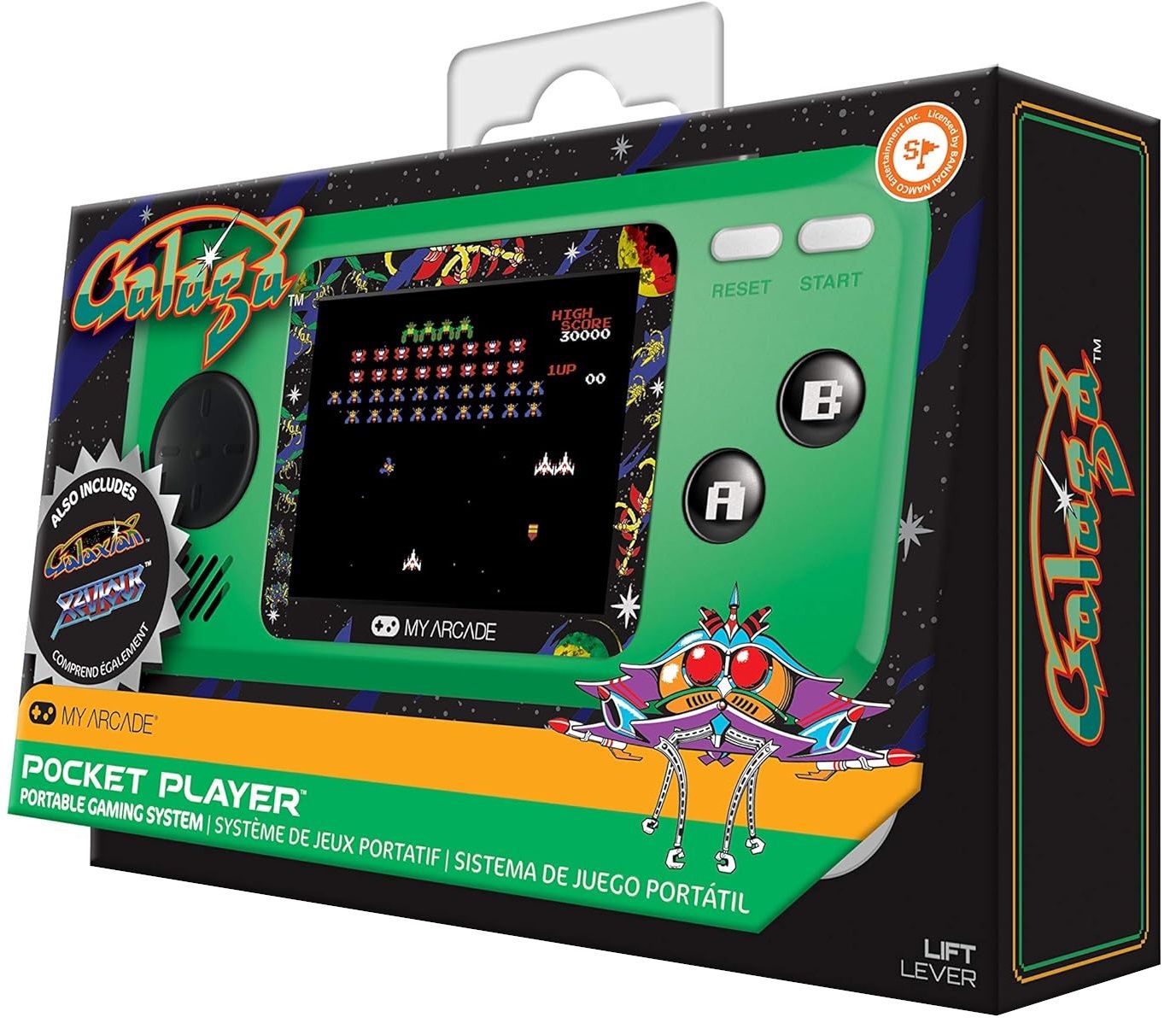Мини конзола My Arcade - Galaga 3in1 Pocket Player | Ozone.bg