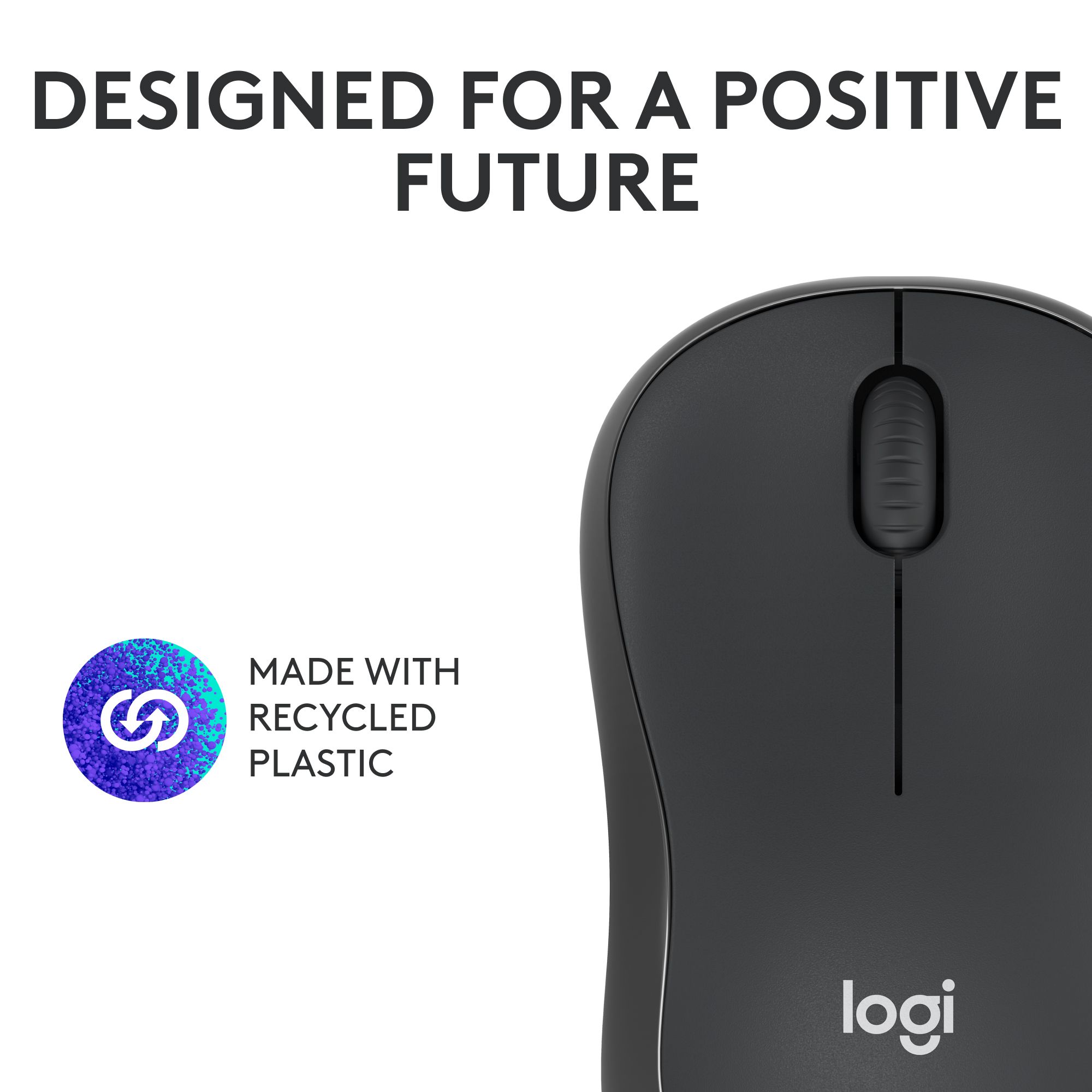 Мишкa Logitech - M240 Silent BT, оптична, безжична, Graphite | Ozone.bg