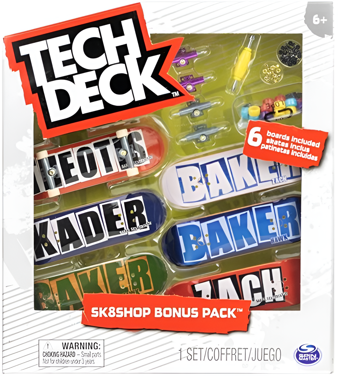 Мини скейтборд за пръсти Tech Deck - Baker, 6 броя | Отлична цена ...