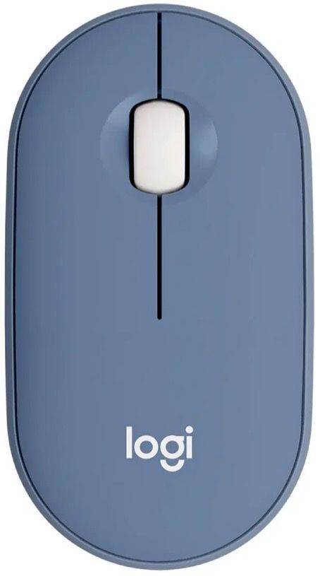 Мишка Logitech - Pebble M350, оптична, безжична, Blueberry | Ozone.bg