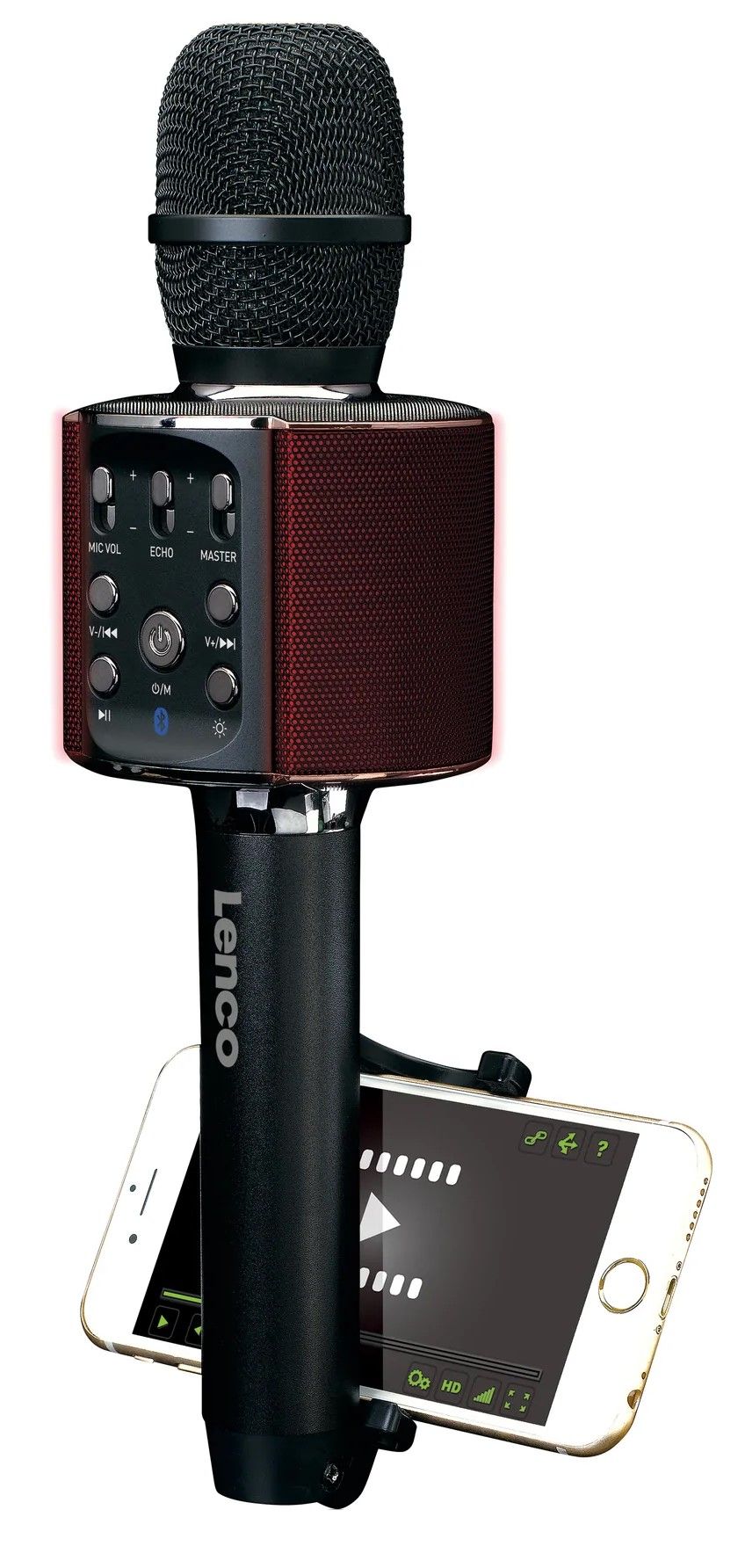 Микрофон Lenco - BMC-090BK, безжичен, черен | Ozone.bg