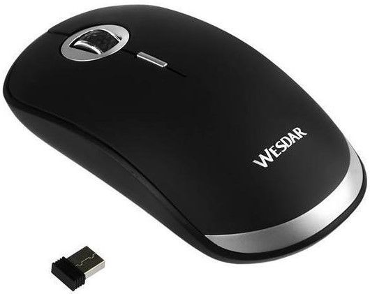Мишка Wesdar - V1, безжична, черна | Ozone.bg
