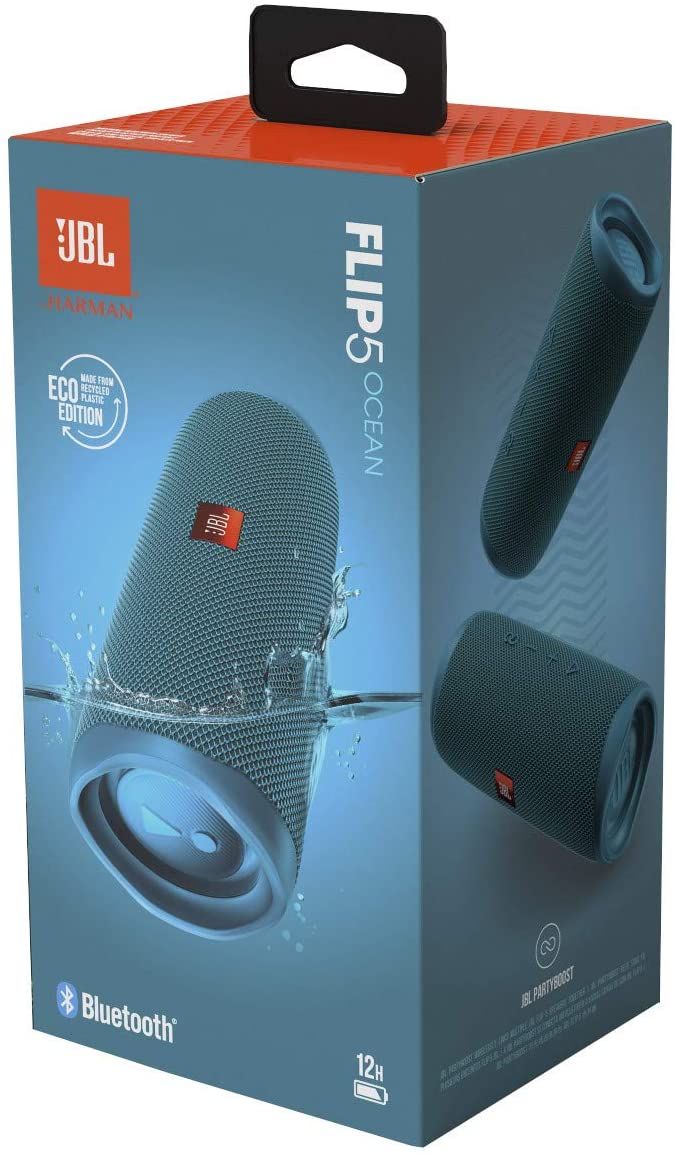 Портативна колонка JBL - Flip 5 - Eco edition, синя | Ozone.bg