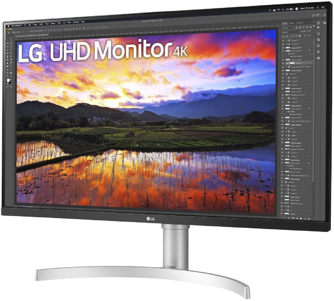 Монитор LG - 32UN650-W, 31.5", UHD, LED IPS, Anti-Glare, черен ТОП цена ...