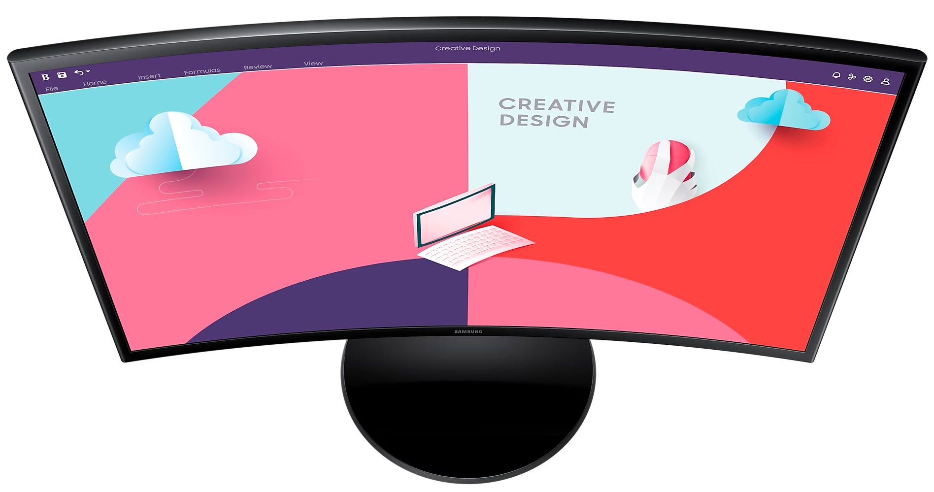 Монитор Samsung - Essential S3 S36C 27C360, 27'', FHD, VA, Curved ...