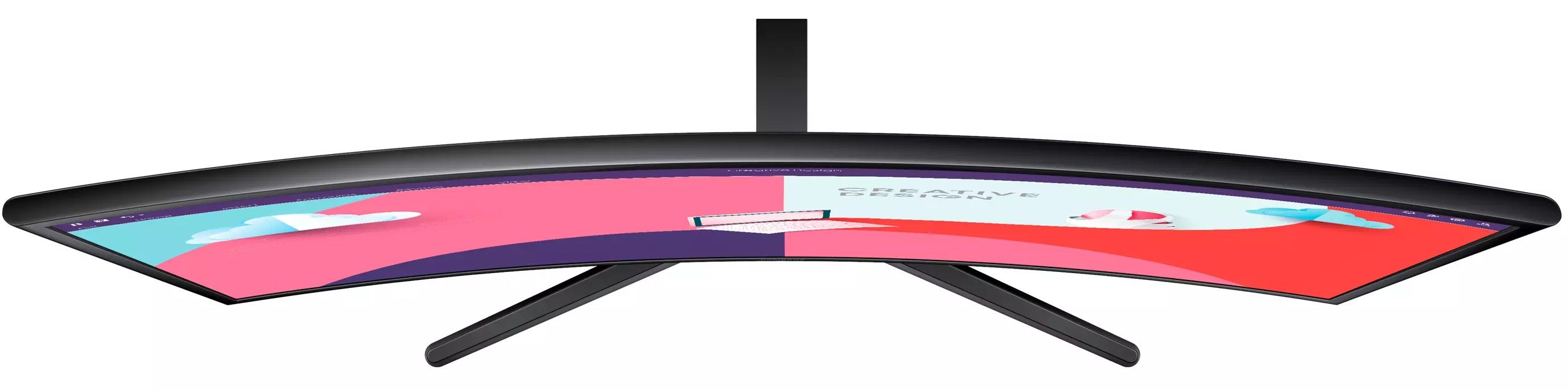 Монитор Samsung - Essential S3 S36C 24C366, 24'', FHD, VA, Curved ...