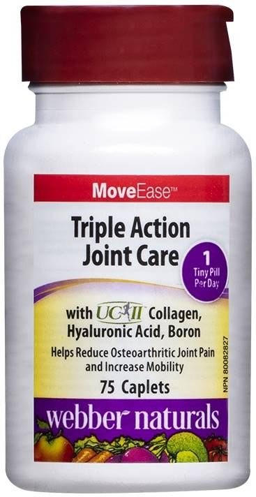 MoveEase Triple Action Joint Care, 75 каплети, Webber Naturals | Ozone.bg
