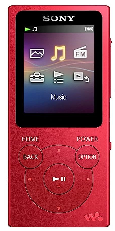 MP4 плейър Sony - NW-E394 Walkman, червен | Ozone.bg