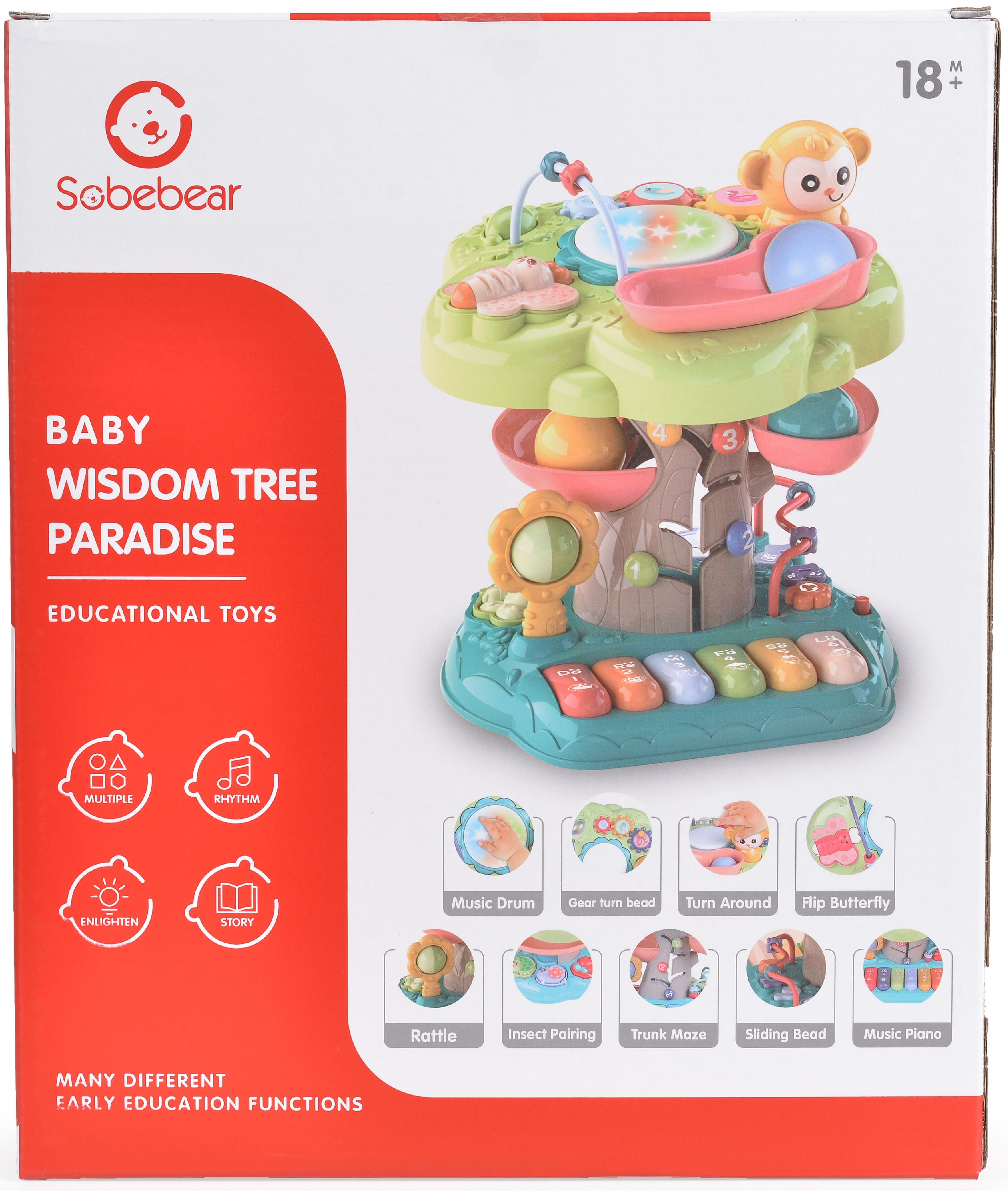 Sobebear Музикална играчка Wisdom Tree Paradise YL605 | Добра цена ...