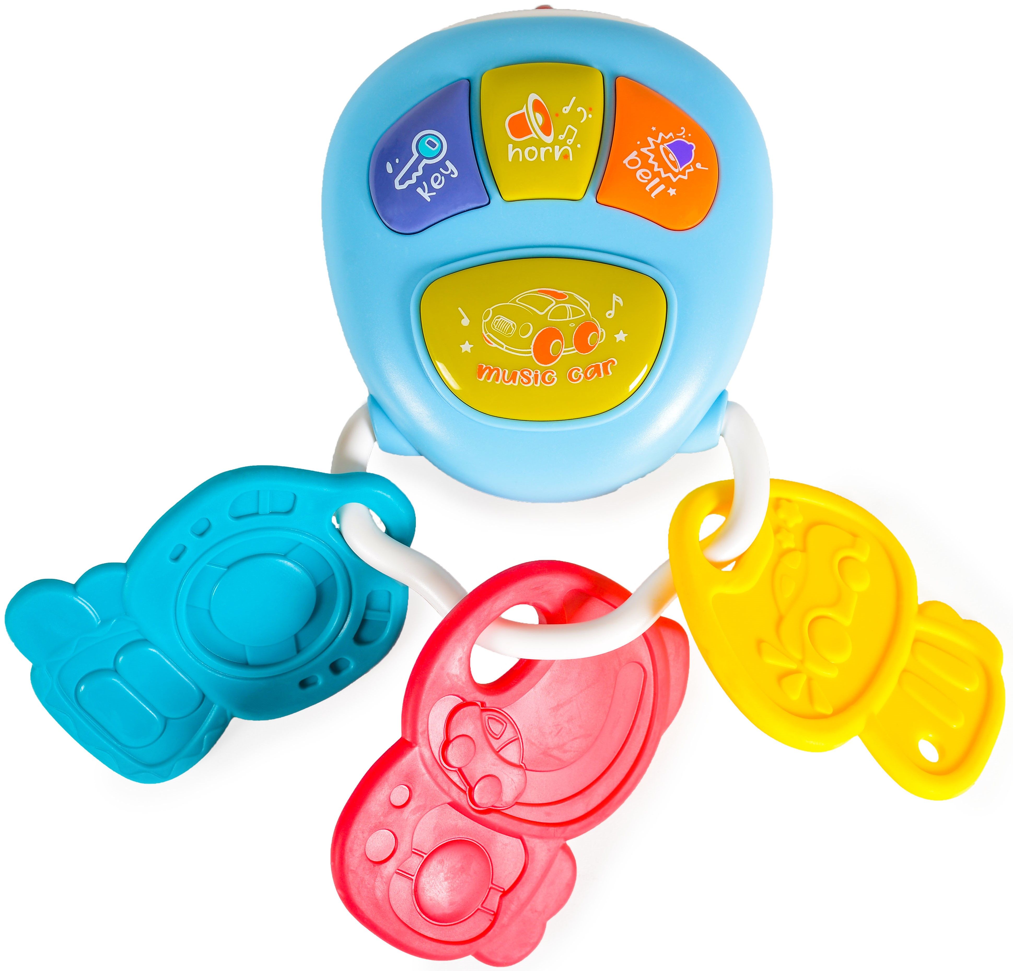 Музикален ключодържател Moni Toys - Car key, син | Добра цена | Ozone.bg