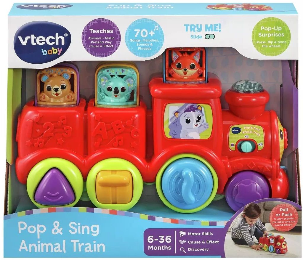 Музикално влакче Vtech - С животни | Добра цена | Ozone.bg