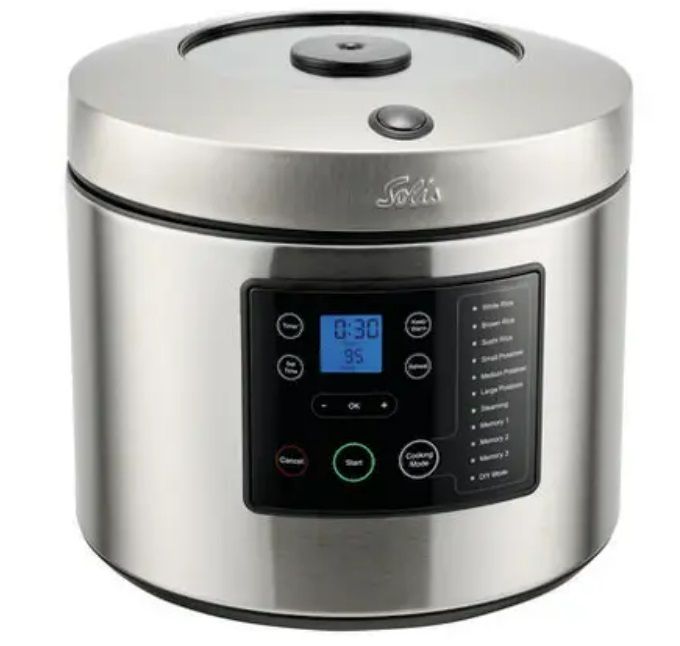 Мултикукър Solis - Rice & Potato Cooker, 860W, 7 програми, сребрист ...