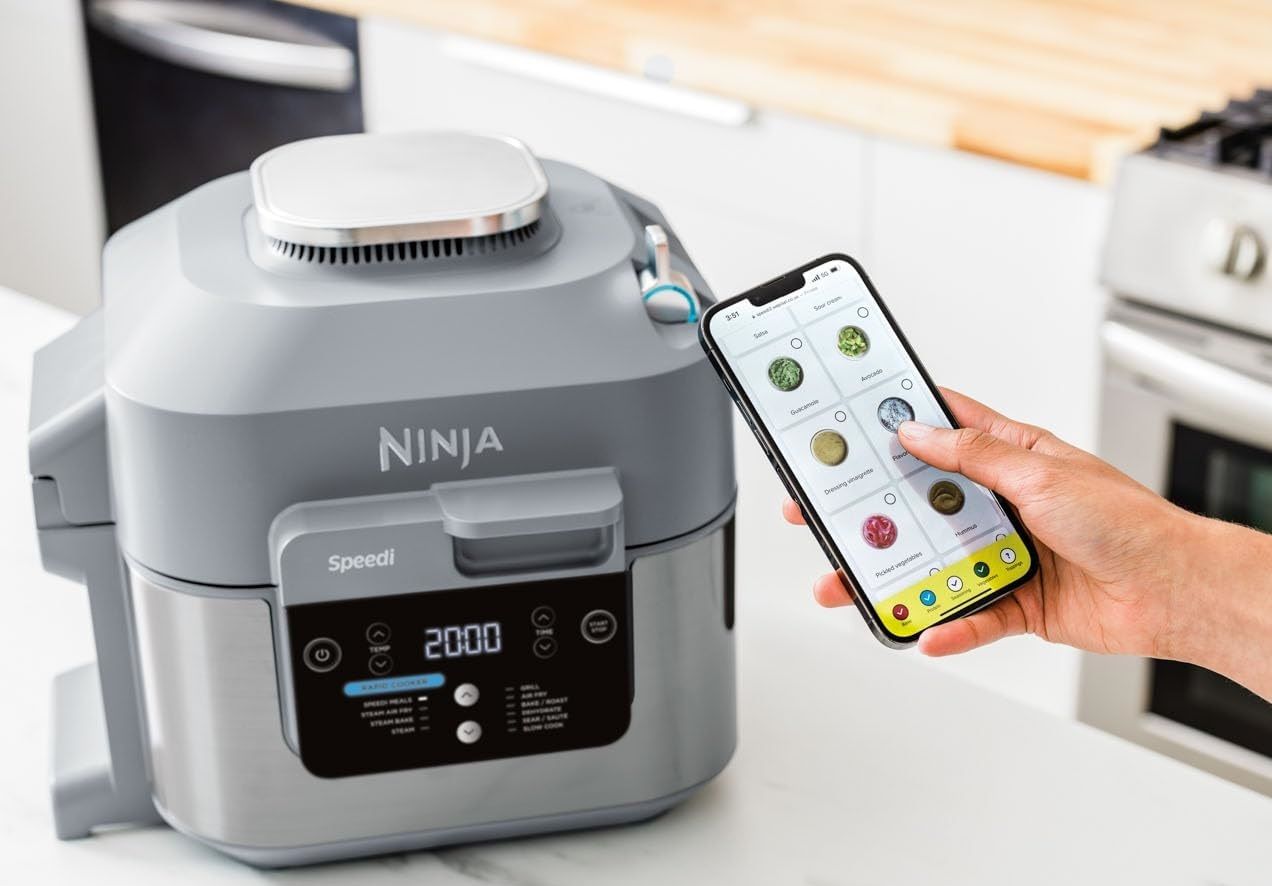 Мултикукър Ninja - Pressure Cooker ON400EU, 1760W, 10 програми, сив ...