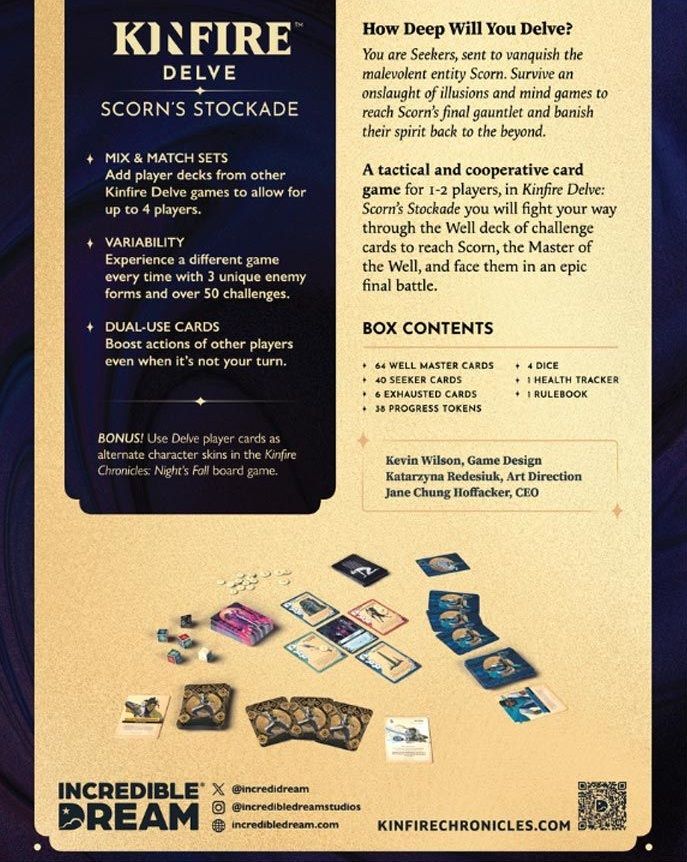 Настолна игра Kinfire Delve: Scorn's Stockade - Кооперативна | Ozone.bg