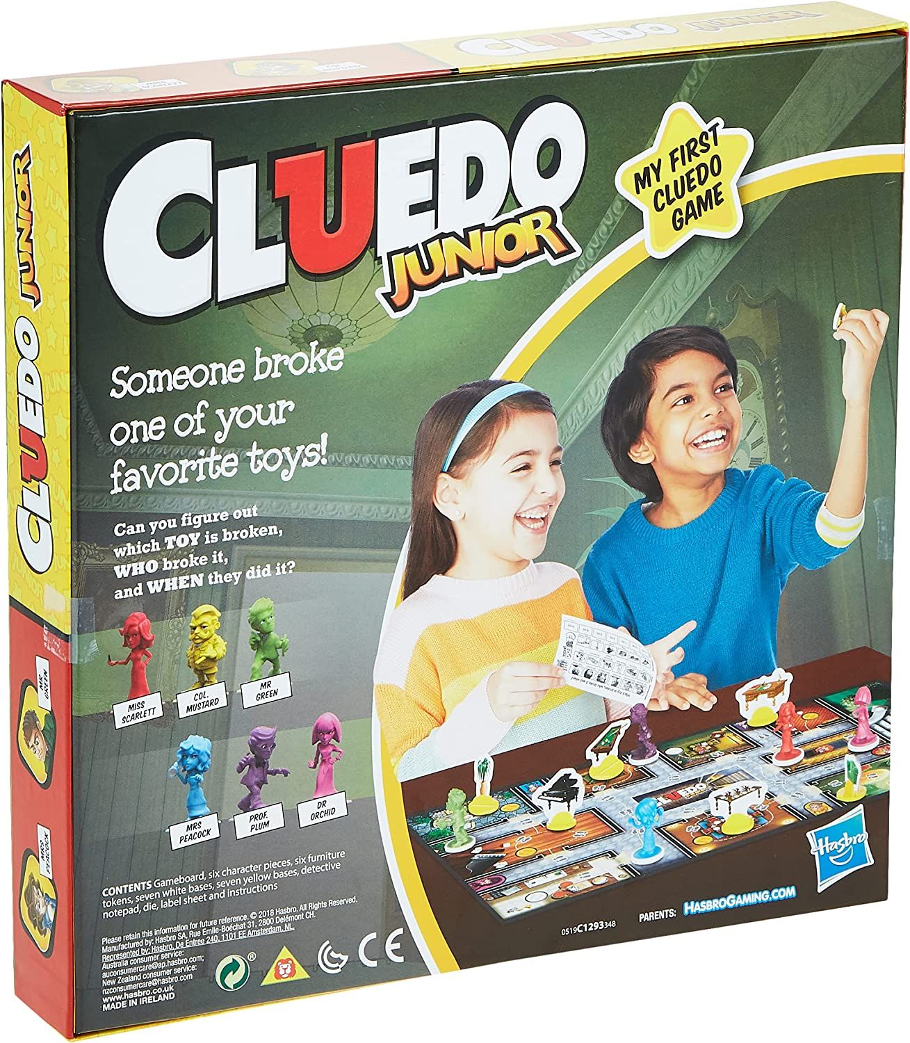 Настолна игра Hasbro Cluedo Junior - детска | Ozone.bg