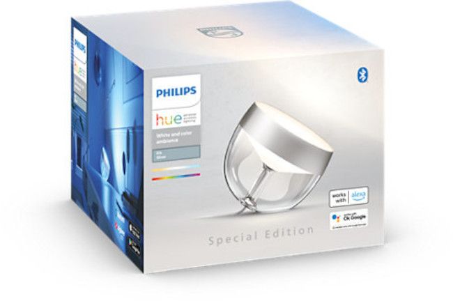 Настолна лампа Philips - Hue Iris RGB, 8.2W, сребриста | Ozone.bg