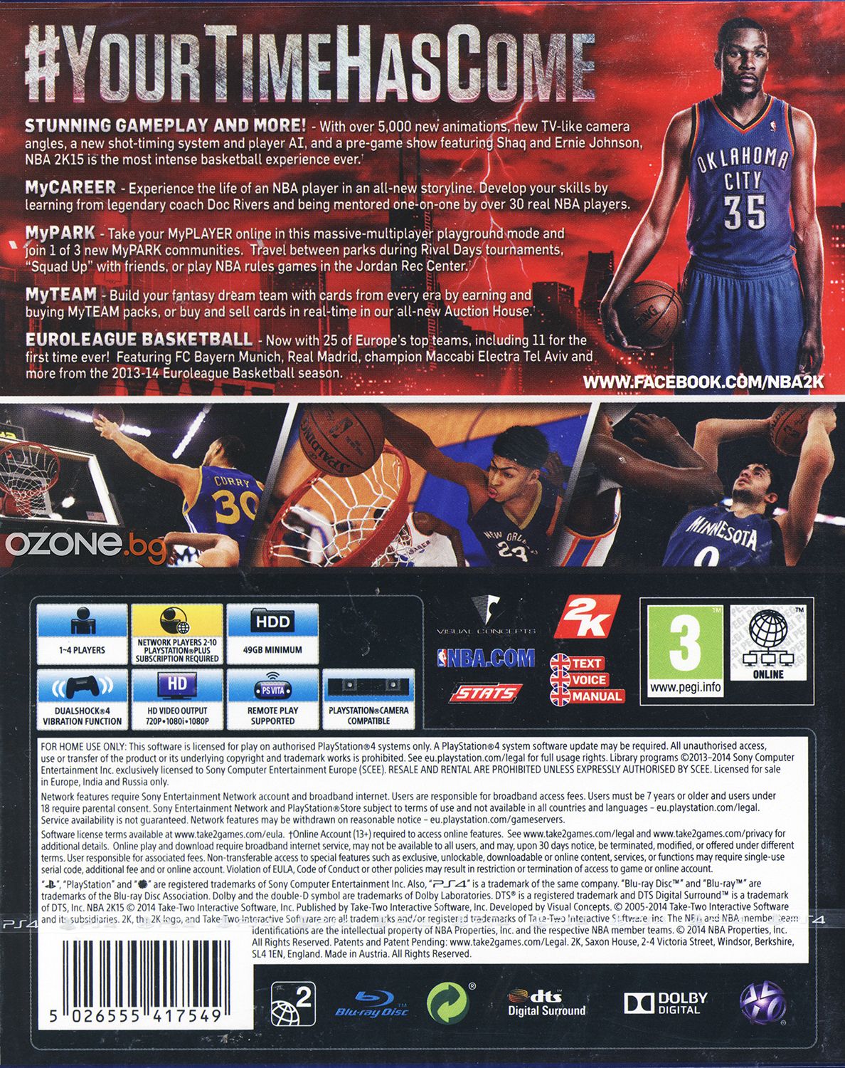 NBA 2K15 (PS4) | Ozone.bg